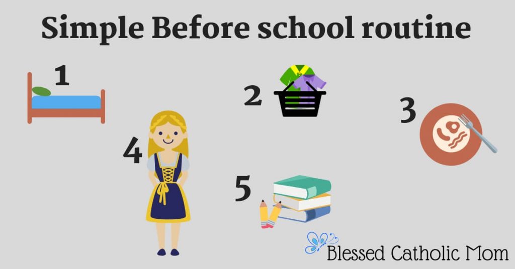 A Simple 5 Step Before School Routine to Make Mornings Easier - Blessed ...