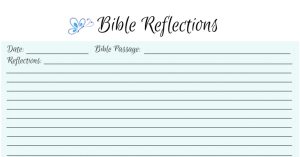 Catholic Bible Reflections Ideas - Blessed Catholic Mom Here's a simple ...