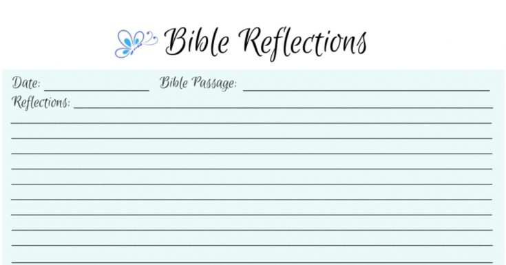 Catholic Bible Reflections Ideas - Blessed Catholic Mom Here's a simple ...