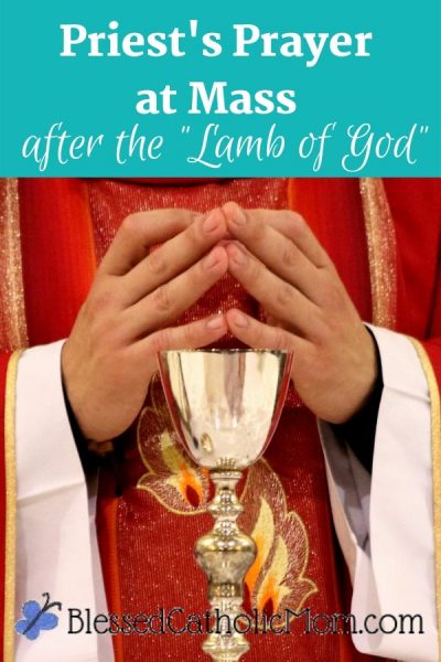 Priest's Prayer at Mass after the "Lamb of God" - Blessed Catholic Mom ...