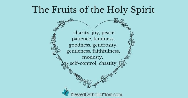 The Fruits of the Holy Spirit - Blessed Catholic Mom