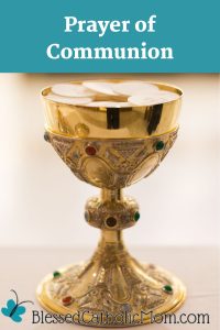 Prayer of Communion - Blessed Catholic Mom
